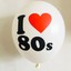 80s Party Decoration - Pack of Ten I Love 80s Balloons 12" Balloons | eBay