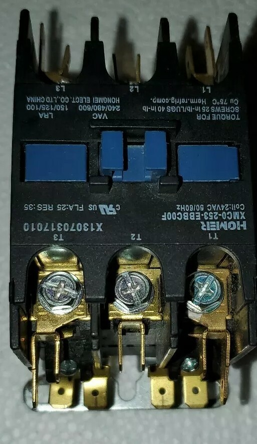 Homer Contactor Xmc0-253-ebbd00f Coil 24vac 50/60hz X13070317040 for ...