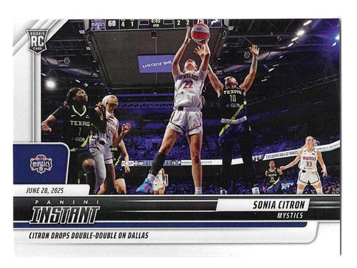 Sonia Citron ROOKIE 2025 Panini Instant #105 SP /185 Mystics Drops ...