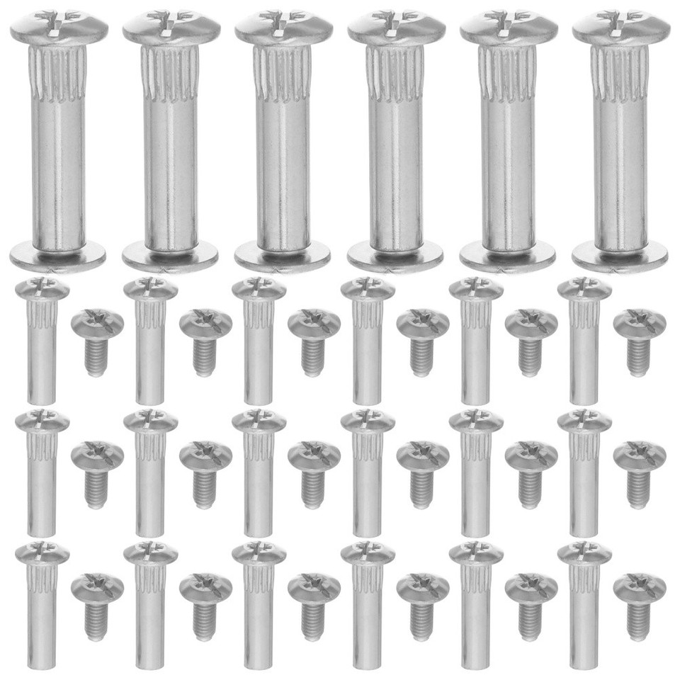 100 Pcs Binding Studs Cabinet Panel Connector Bolts for Furniture ...