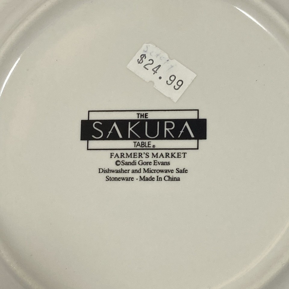 CLEARANCE Pair of Vintage Sakura plates artwork by Sandi Gore Evans | eBay