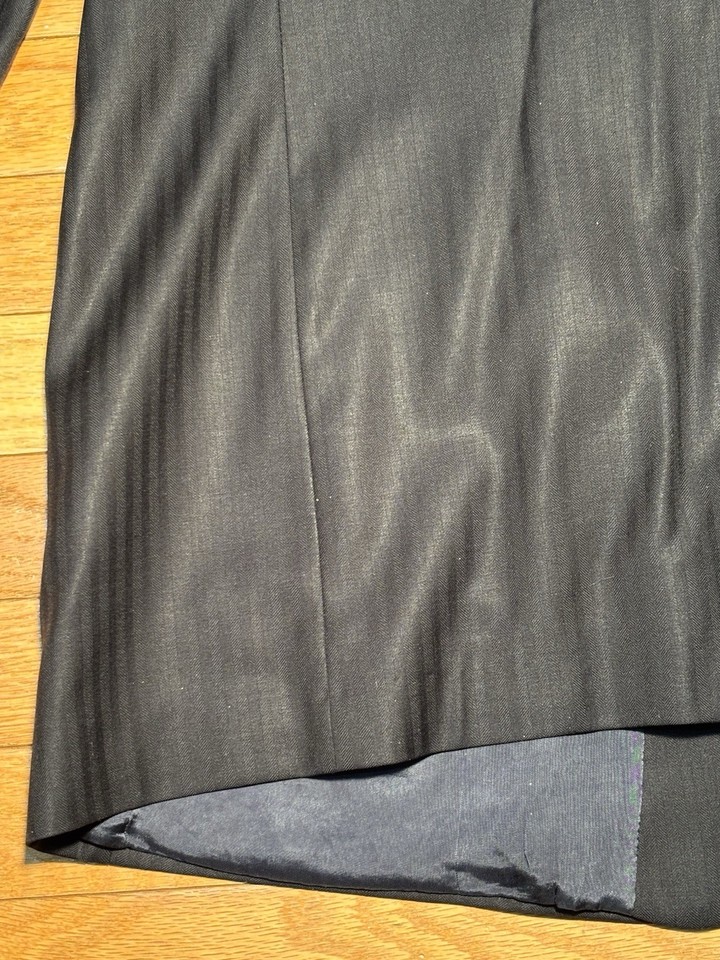 Brooks Brothers Men’s Loro Piana 100% Super 110's Worsted Wool Grey & Navy Blue | eBay