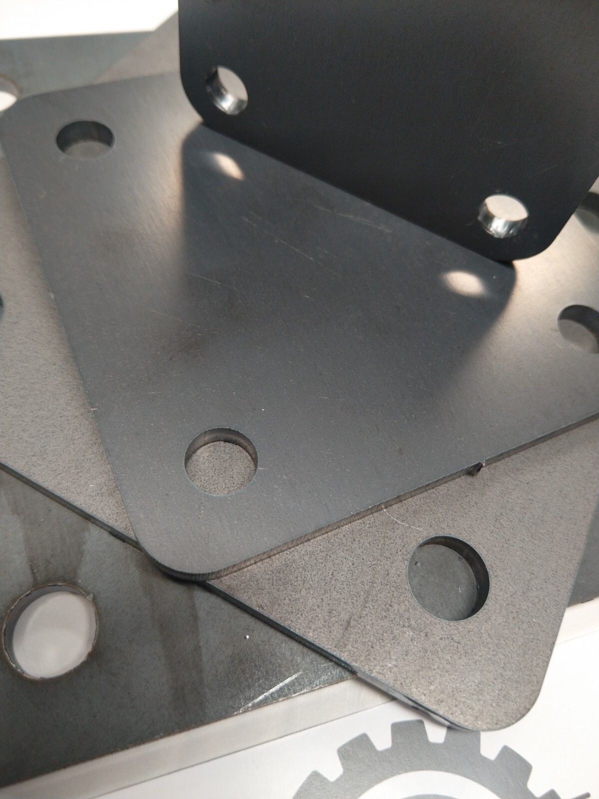 MILD STEEL Square 3-10mm FIXING PLATE 75, 100, 125 & 150 mm Laser Cut 4 ...