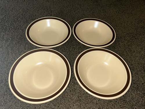Nikko Stone Beige Brown Color Stoneware Japan Set of 4 Soup Cereal ...