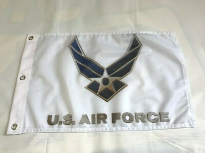 12x18 Air Force Boat Flag US Air Force Grommets Banner Super Poly4,Z27 ...
