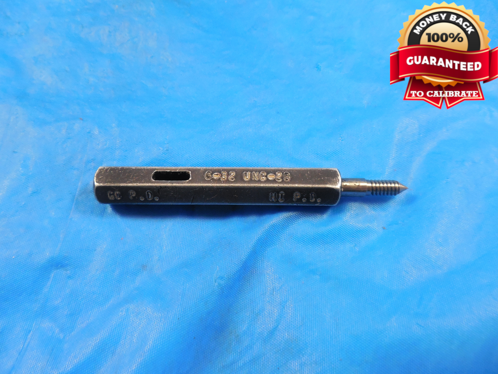 6 32 UNC 2B THREAD PLUG GAGE #6 .138 NO GO ONLY P.D. = .1214 QUALITY #6 ...