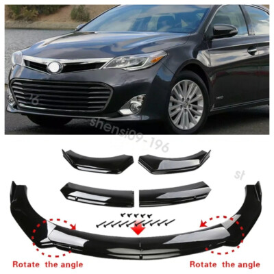 For Toyota Avalon Gloss Black Front Bumper Lip Splitter Spoiler Body ...