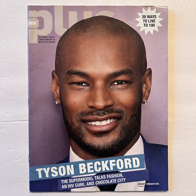 Rare TYSON BECKFORD HIV Plus Magazine 2015 LGBTQ HIV Health Interest ...