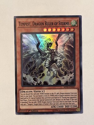 Tempest, Dragon Ruler of Storms MYFI-EN045 Mystic Fighters 1st Edition ...