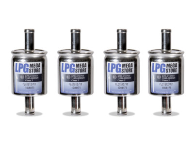 4 x Stück LPG Autogas Filter Gasfilter 12mm 12/12 für BRC, KME, STAG ...