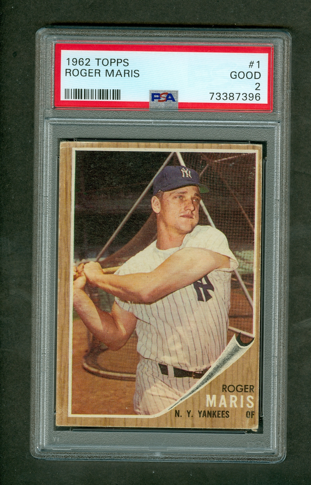 Roger Maris 1962 Topps #1 New York Yankees PSA 2 GOOD | eBay