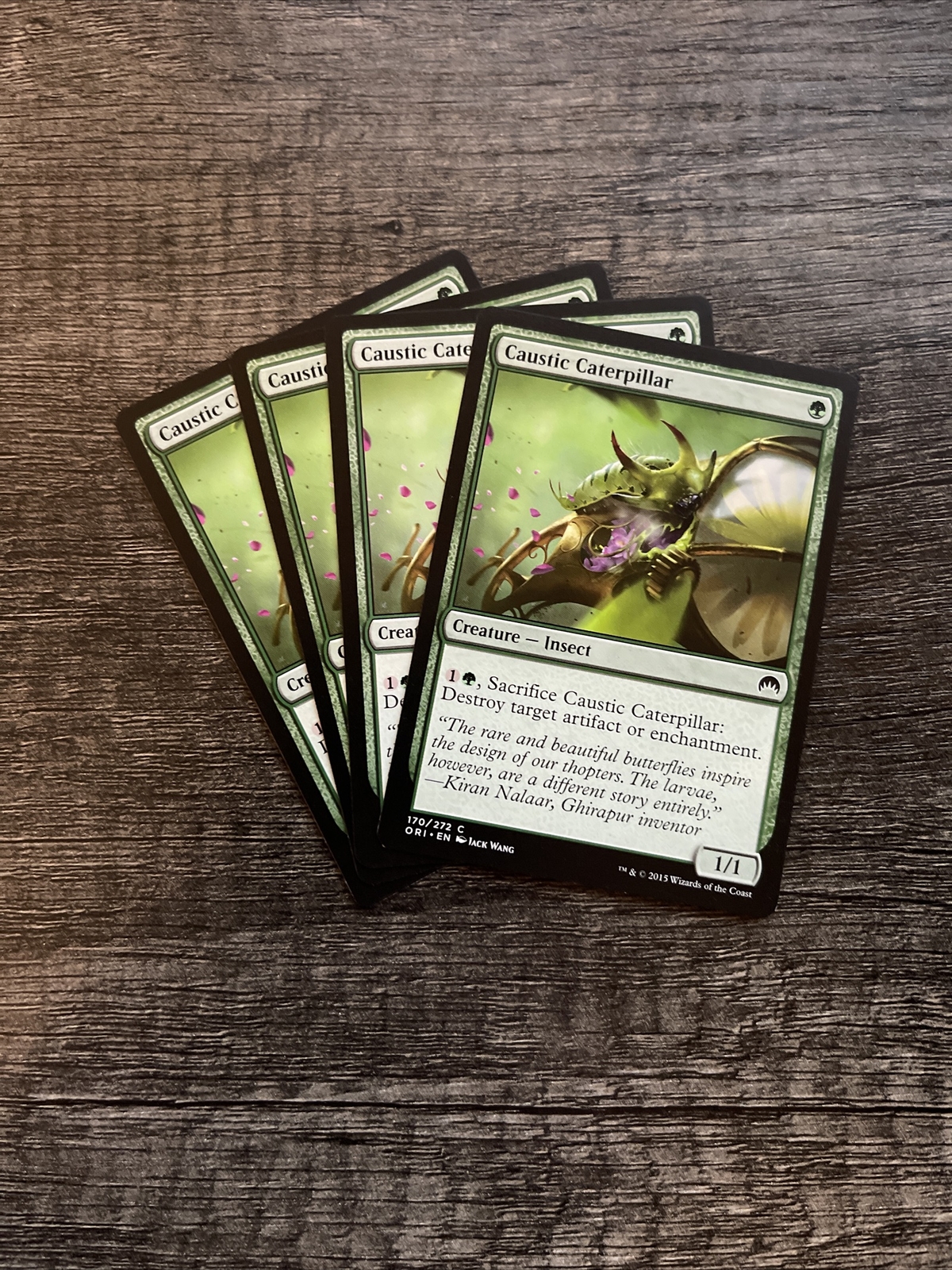 MTG Caustic Caterpillar Origins 170/272 Regular Common for sale online ...