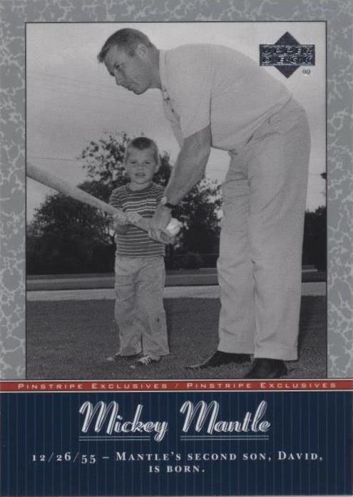 2001 Upper Deck - Pinstripe Exclusives Mickey Mantle Mickey Mantle ...