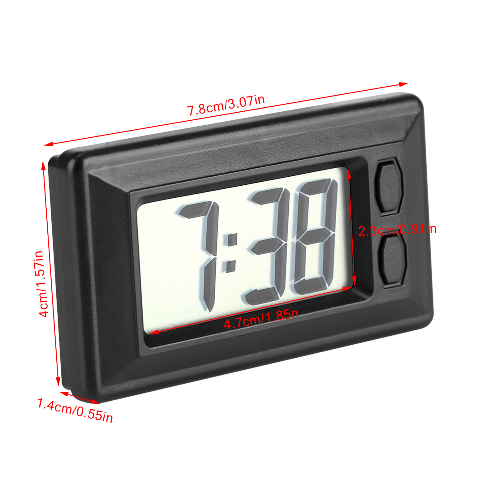 Ultra-thin LCD Digital Display Vehicle Car Dashboard Clock with ...