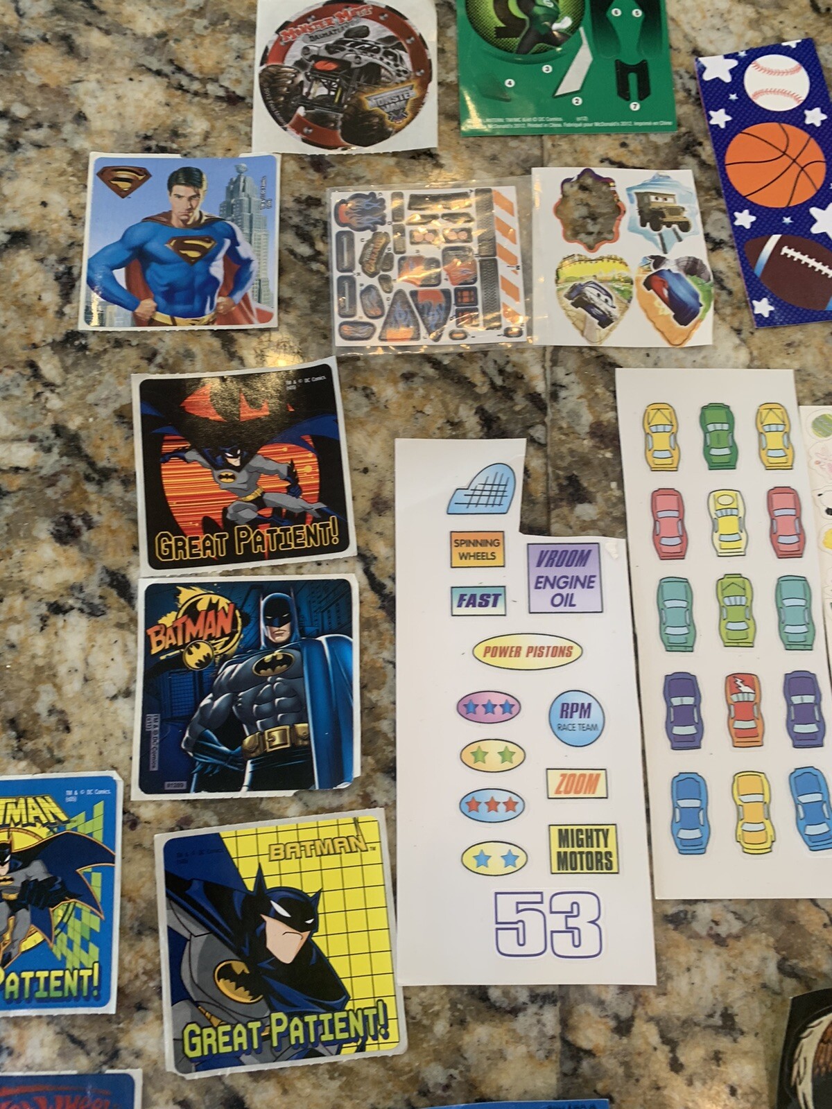 Vintage Lot Tons Of Stickers Boy Lot Buzz Lightyear Batman Avengers ...