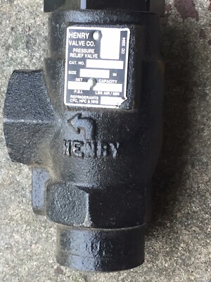 Henry Valve Company Model: 5600 Pressure Relief Valve. | eBay