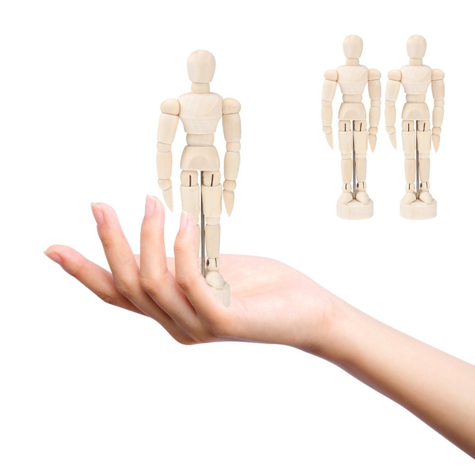3 Pcs Mannequins for Drawing Wood Manikin Figures Artists Wooden | eBay ...