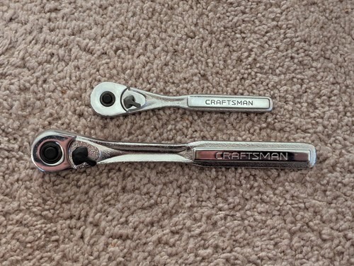Craftsman 2Pc USA 1/4"-VH-44807 & 3/8"-KU-44808 Ratchet Set | eBay