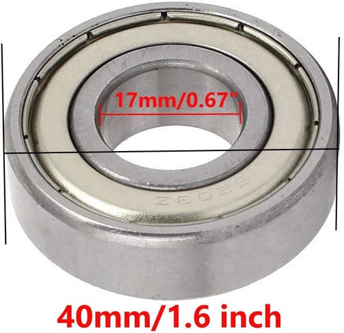 Rannb 6203Z Double Shielded Ball Bearing Deep Groove Ball Bearing 17 x ...