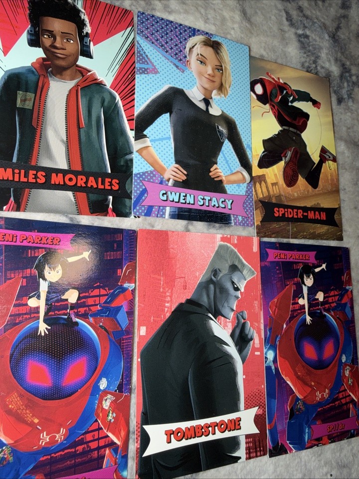 SPIDER-MAN INTO THE SPIDER-VERSE AMC Theatre trading card lot 6 | eBay
