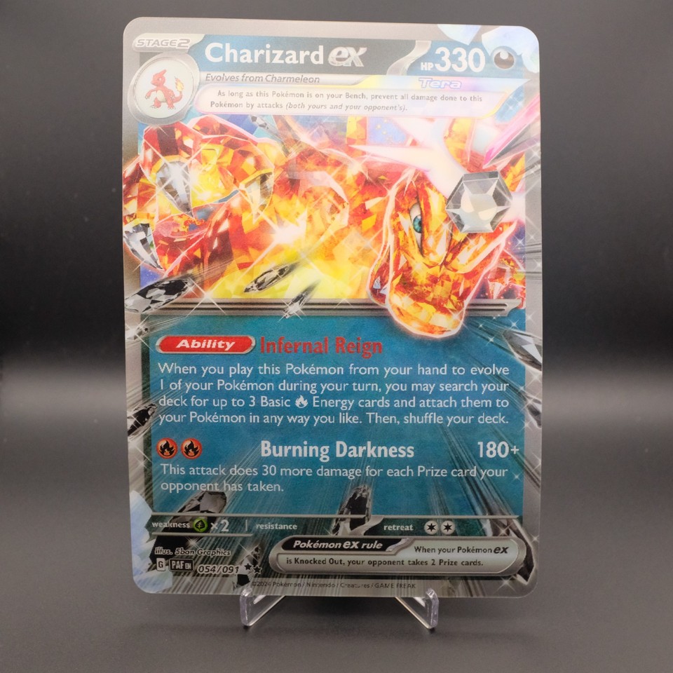 Charizard Ex Special Collection Box Jumbo Lenticular Card + Promo Cards ...