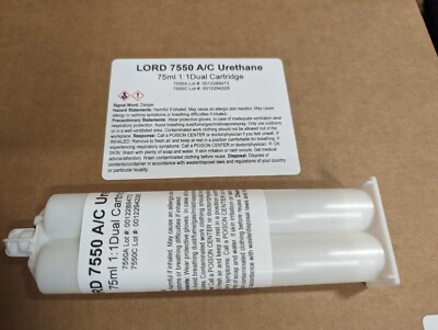 Clear 2-part Urethane Adhesive, Lord 7550 A/C, Weldon-58, 75ml, 36 per ...