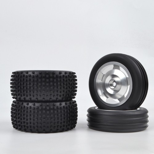 Aluminum Front Rear Wheels Tires for Tamiya DT02T DT03 Rising Fighter ...
