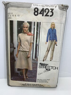 Simplicity 8423 Misses Jacket Shirt Skirt Sewing Pattern Size 8-12 ...