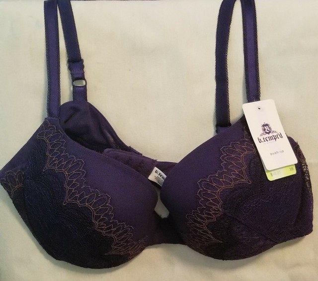 B.tempt'd by Wacoal Wink Worthy Lavender Push up Bra 36a With Tags ...