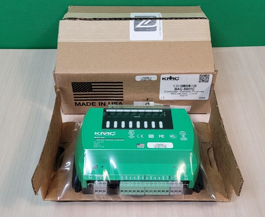 KMC CONTROLS BAC-5901C CONTROLLER – GENERAL PURPOSE, BACNET AAC, CLOCK ...