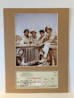 CHRISTOPHER GEORGE (1931-1983) SIGNED 12X16 PHOTO DISPLAY 'RAT PATROL ...