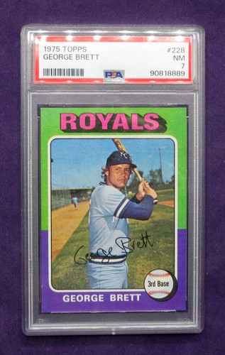 1975 Topps George Brett #228 PSA 7 (NM) ***Nice Card*** | eBay