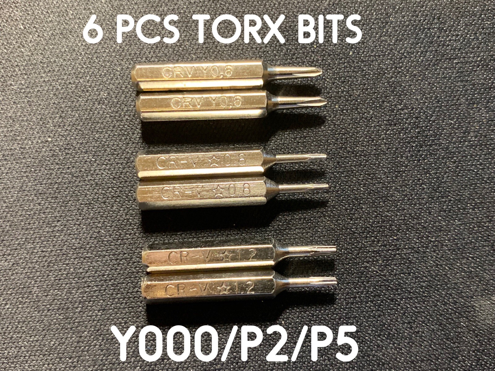 5-Point Star P2 P5 Y000 Screwdriver bits 4mm 0.6Y 1.2 0.8 Pentalobe ...