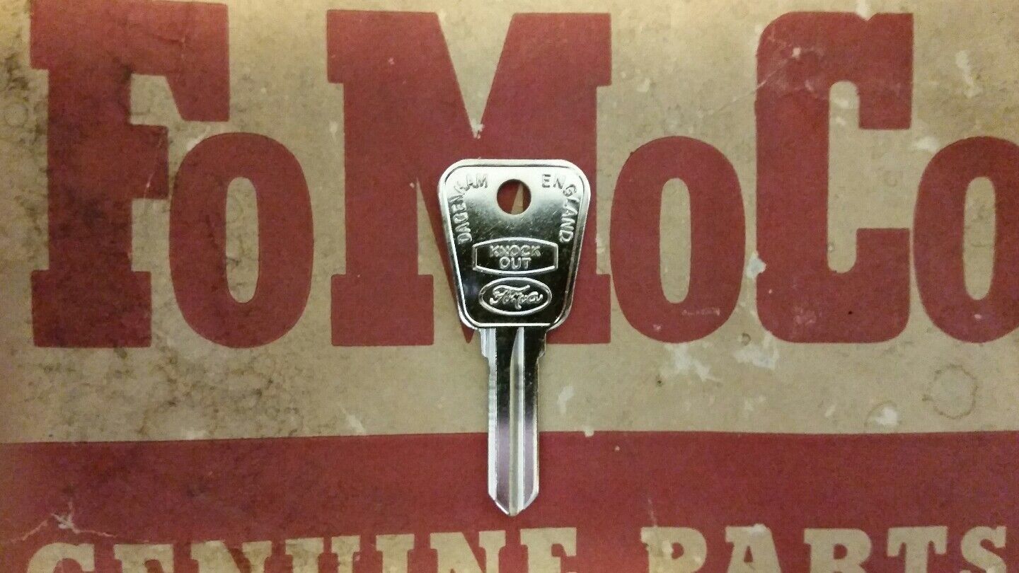 NOS GENUINE FORD KEY BLANK MK1 MK2 CORTINA ESCORT CAPRI ZEPHYR ZODIAC ...