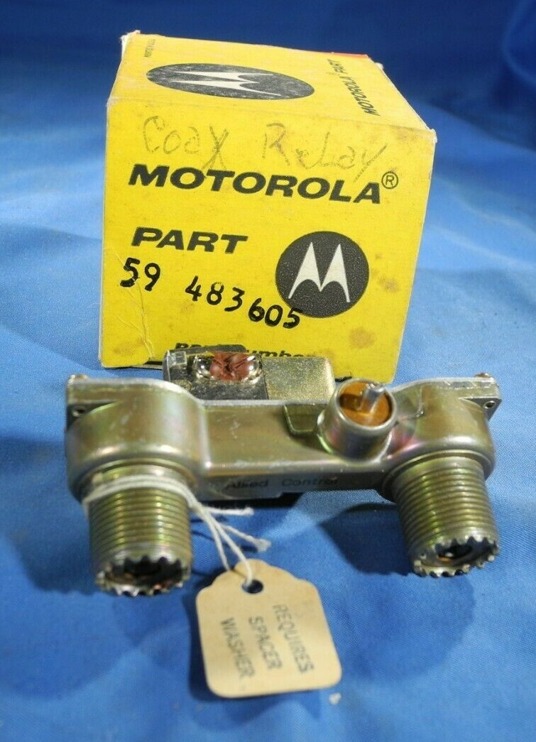MOTOROLA COAX RELAY 6 VDC UHF Connectors HAM RADIO REPEATER NIB ...