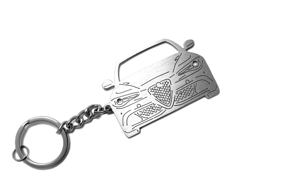 Stainless Steel Keychain Front View Car Laser Cut Key Ring fit Alfa ...