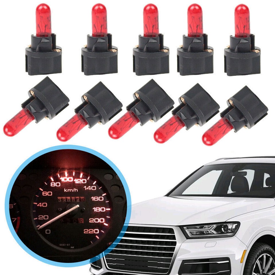 10pcs T5 SMD LED Car Interior Dashboard Gauge Instrument Light Bulbs ...