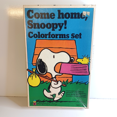 Colorforms Come Home Snoopy 1972 Original Set Peanuts Charles Schulz ...