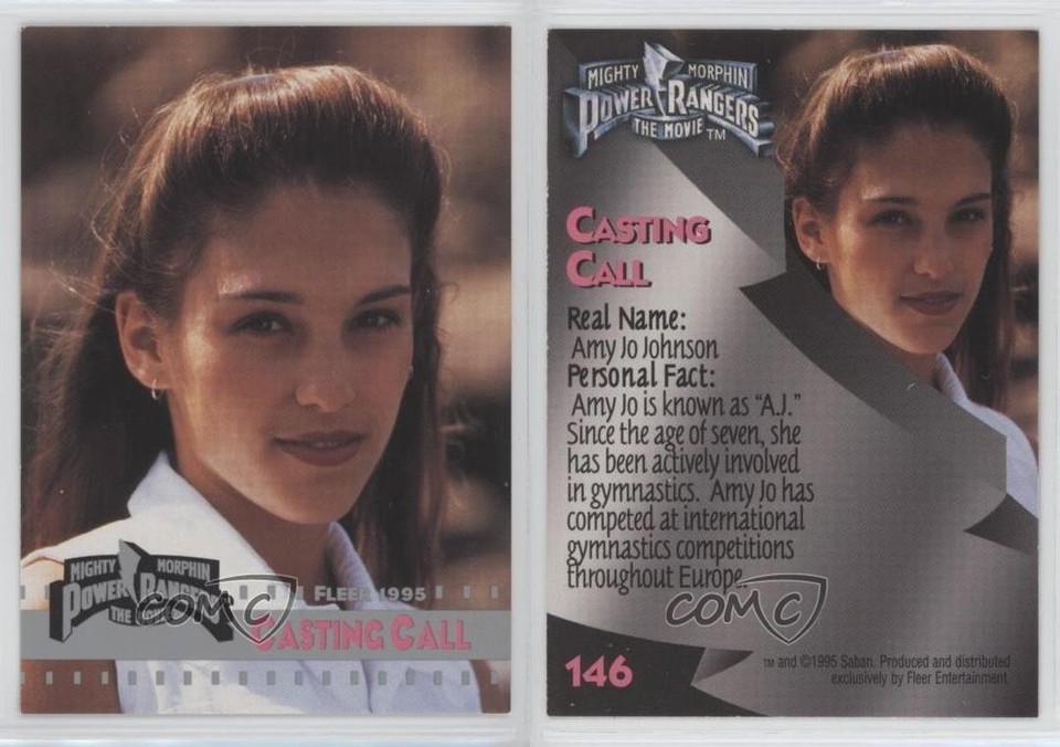 1995 Fleer Mighty Morphin Power Rangers The Movie Retail Casting Call ...