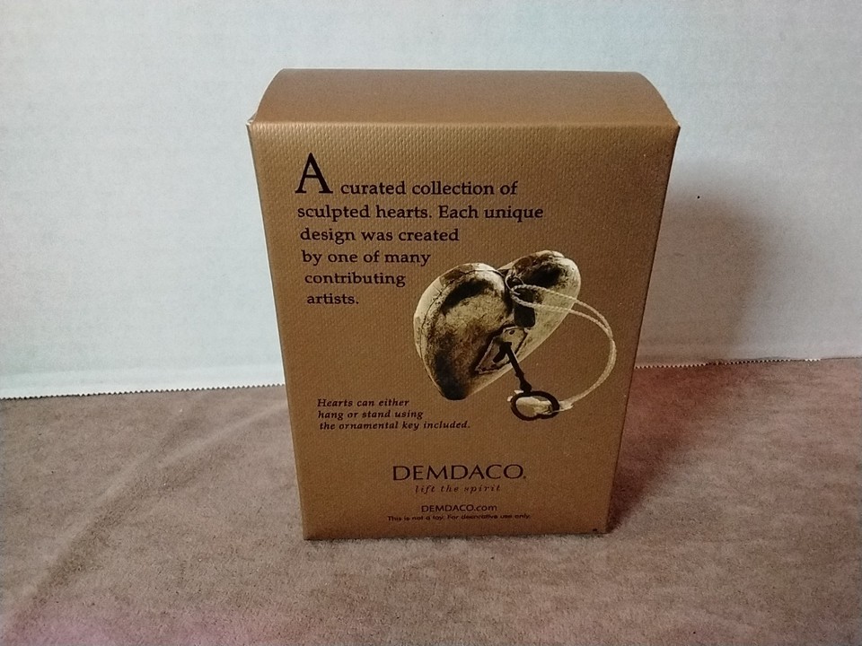 Art Heart " MERRY CHRISTMAS" SANTA Decor by Demdaco New in Box | eBay