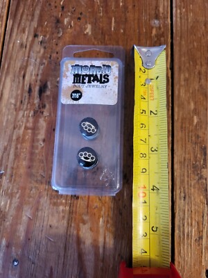 Morbid Metals body jewelry knuckles rockers ear plugs 7/16" back Hot ...