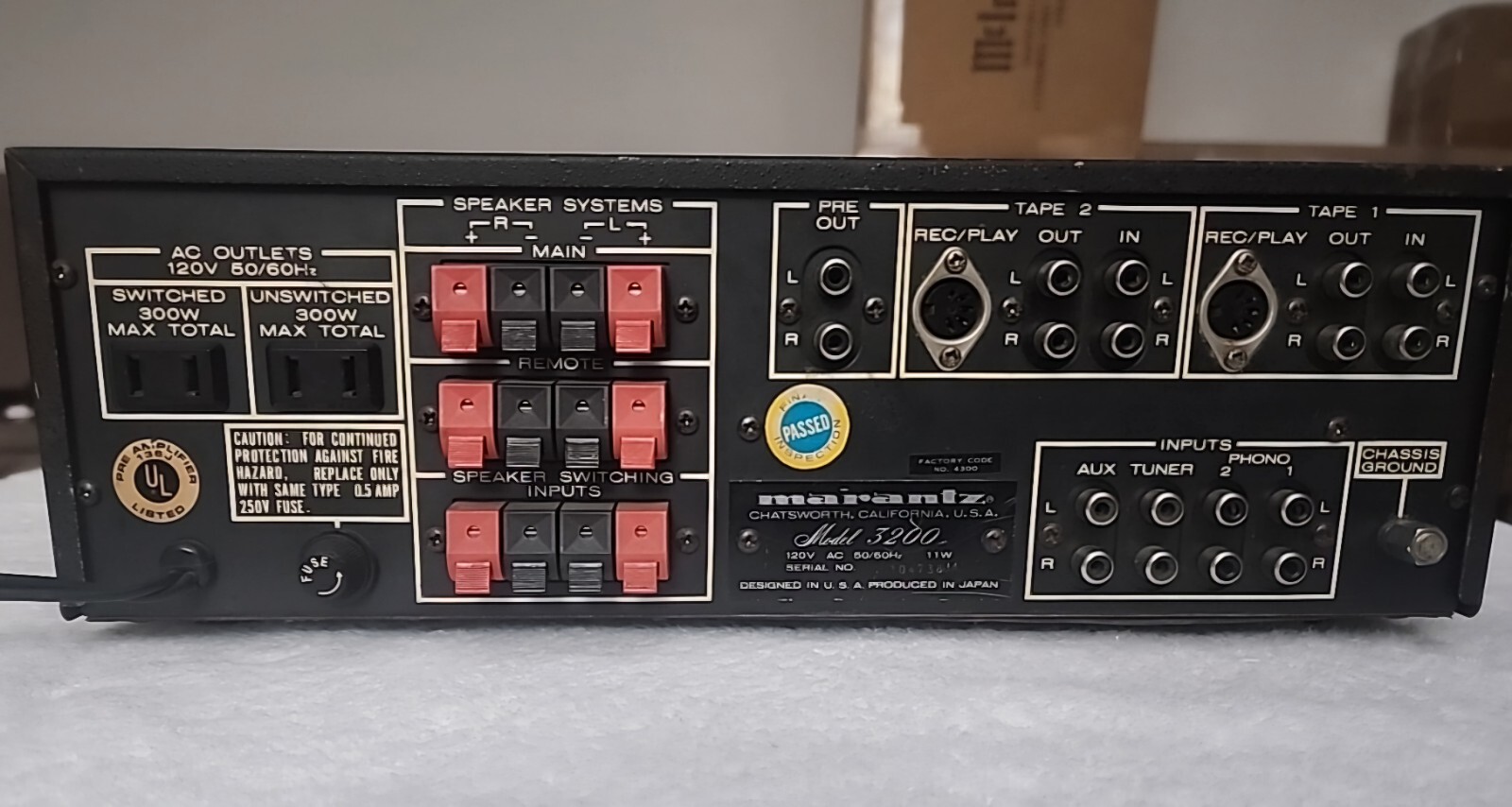 Marantz Model 3200 Stereo Control Console. Vintage Pre-amp | eBay