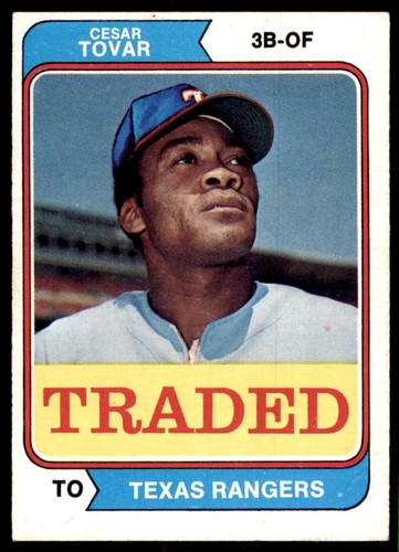 1974 TOPPS CESAR TOVAR* TEXAS RANGERS #538T | eBay