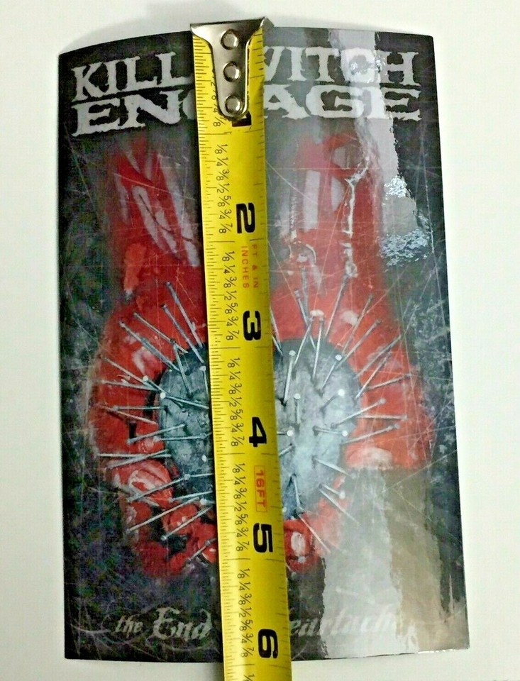 KILLSWITCH ENGAGE rare oop 2004 6" STICKER DECAL kse "HEARTACHE" metal ...