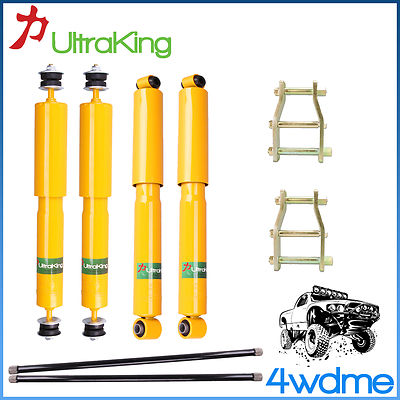 Holden Rodeo RA Front & Rear Shocks + Torsion Bar + Shackles 2" 50mm HD ...