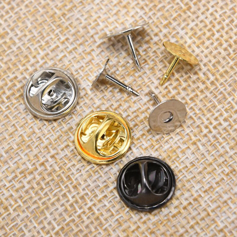 30x/Set Copper Butterfly Clutch Badge Pin Back Squeeze Clasp DIY Making ...