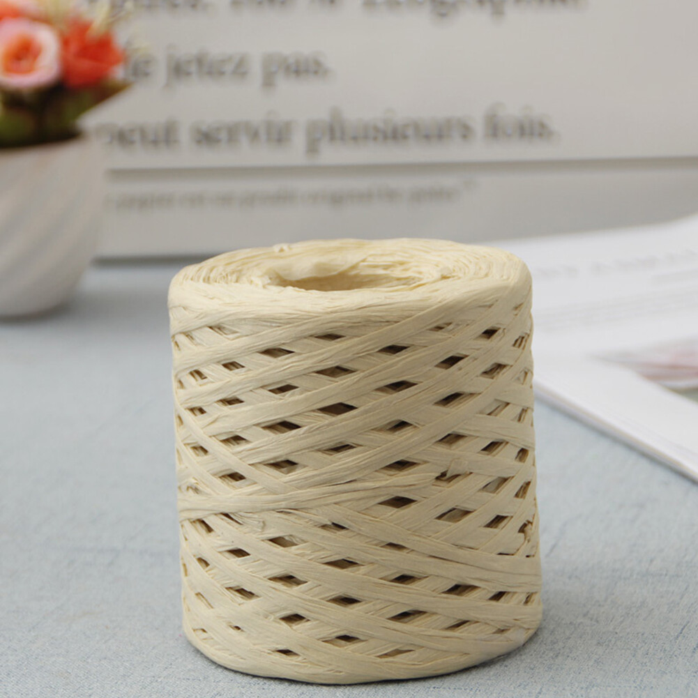 200m Weaving DIY Craft Gift Wrapping Practical Home Raffia Twine Paper ...
