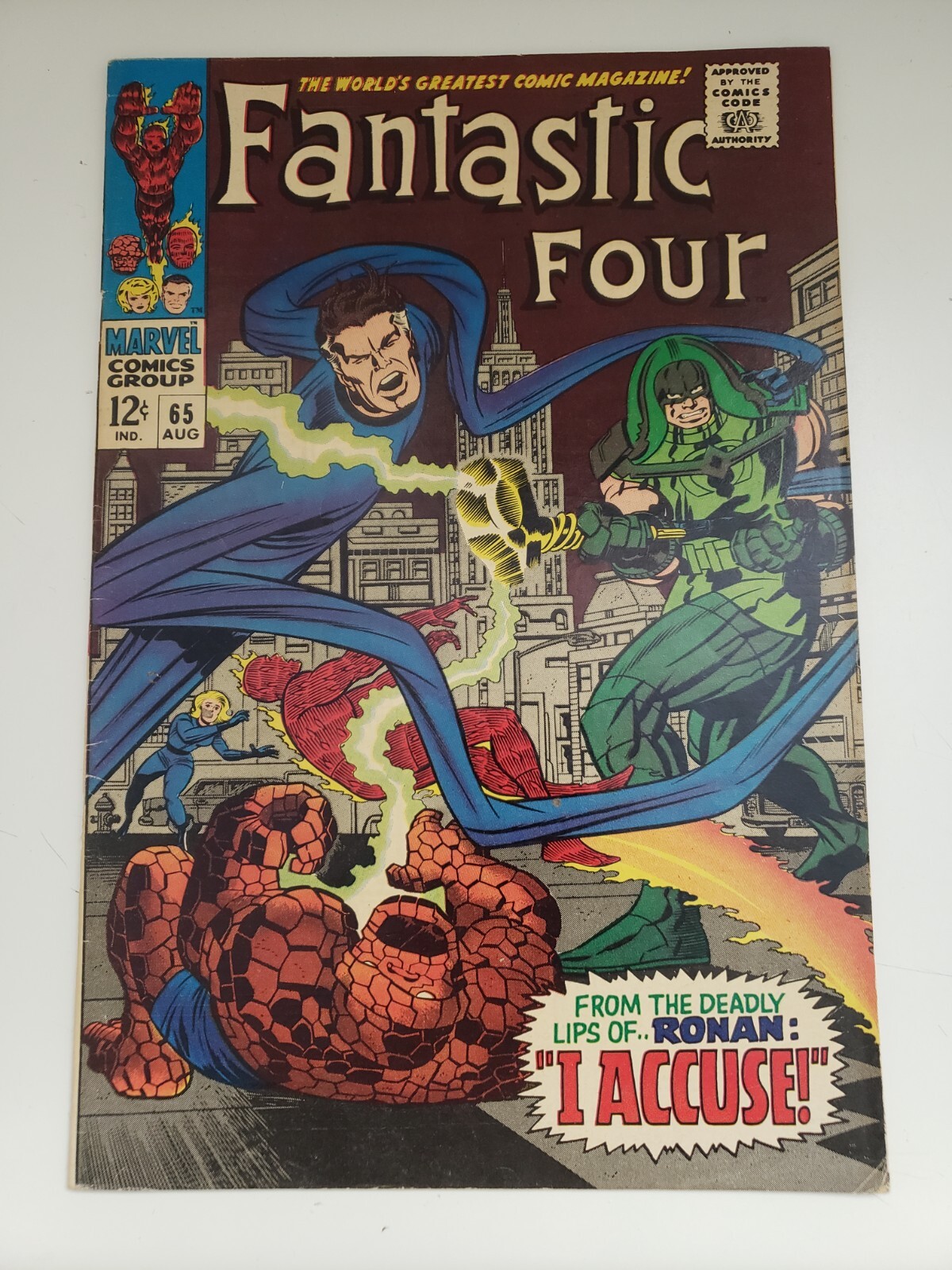 Fantastic Four #65 - 1967 - 1st appearance of Ronan the Accuser ...