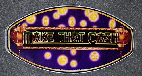 Aristocrat Slot Machine Topper Insert TAKE THAT CASH (purple) | eBay