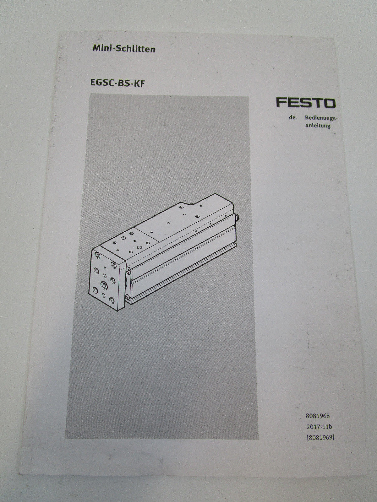 Festo Mini Slide Aluminum EGSC-BS-KF-32-100-8P | eBay